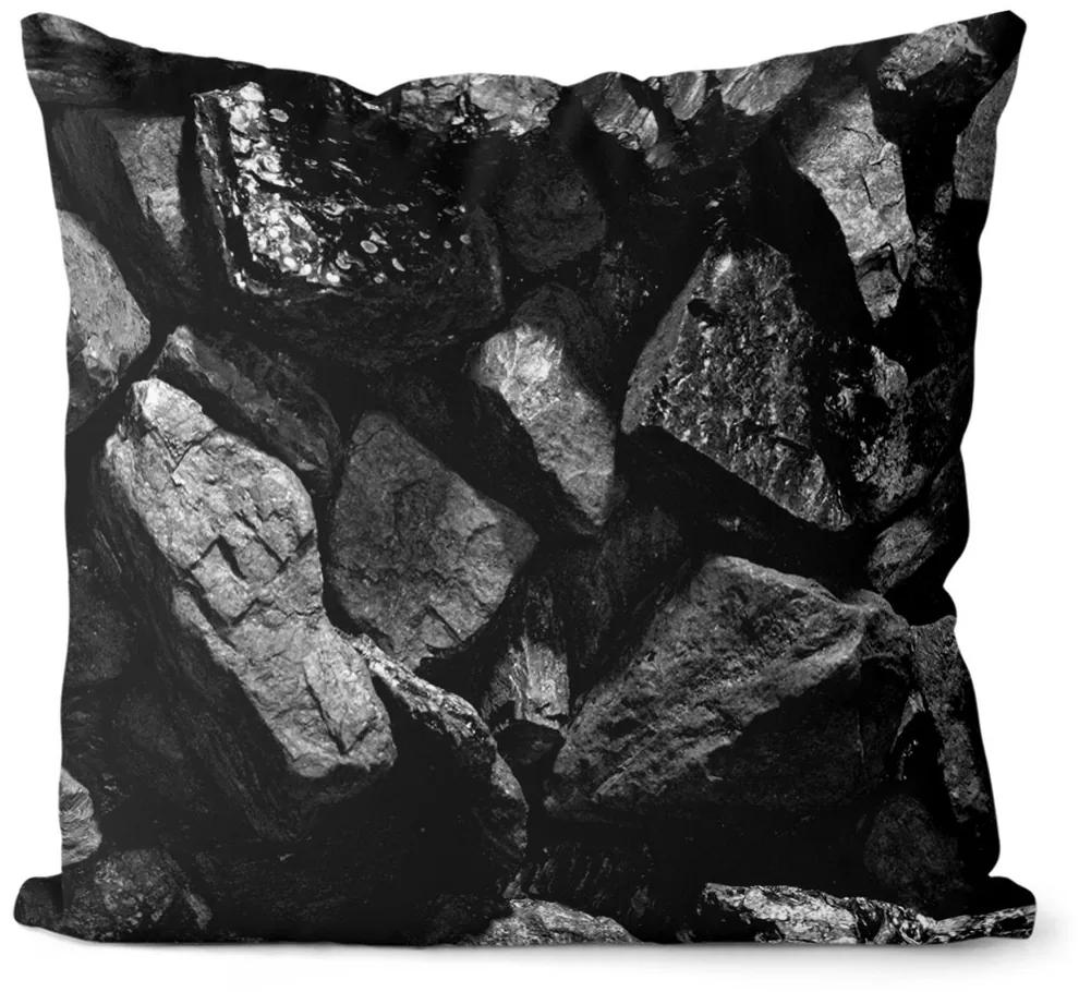 IMPAR Polštář Uhlí 40x40 cm (Velikost: 40 x 40 cm)