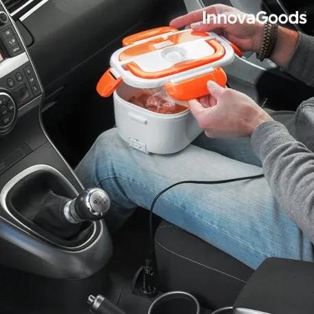 Elektrická krabička na jídlo do auta InnovaGoods 40W 12 V bílo-oranžová