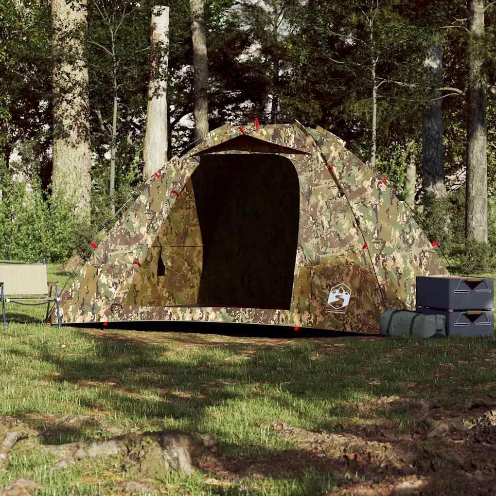 vidaXL Rybářský stan pro 4 osoby rychloupínací [4005327] Barva: Hnědá