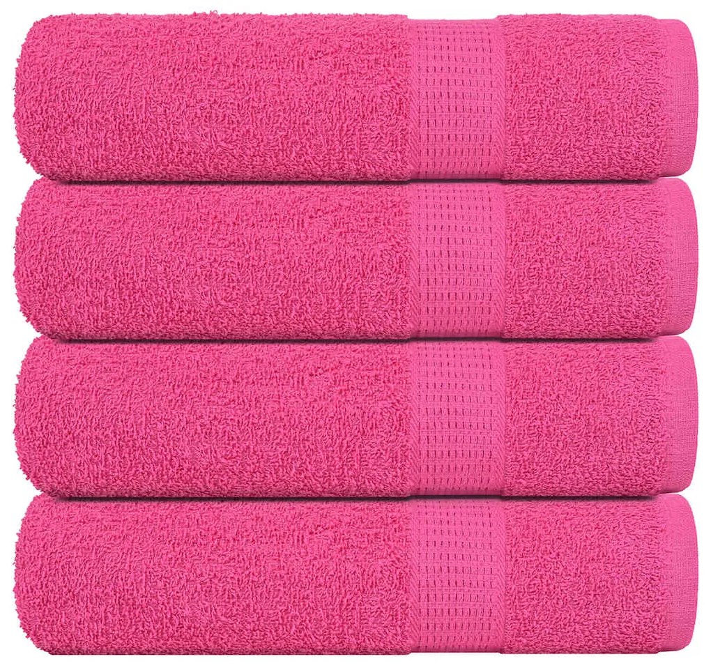 Ručníky FROGN 4 ks růžové 50x100 cm 360 g/m² 137047