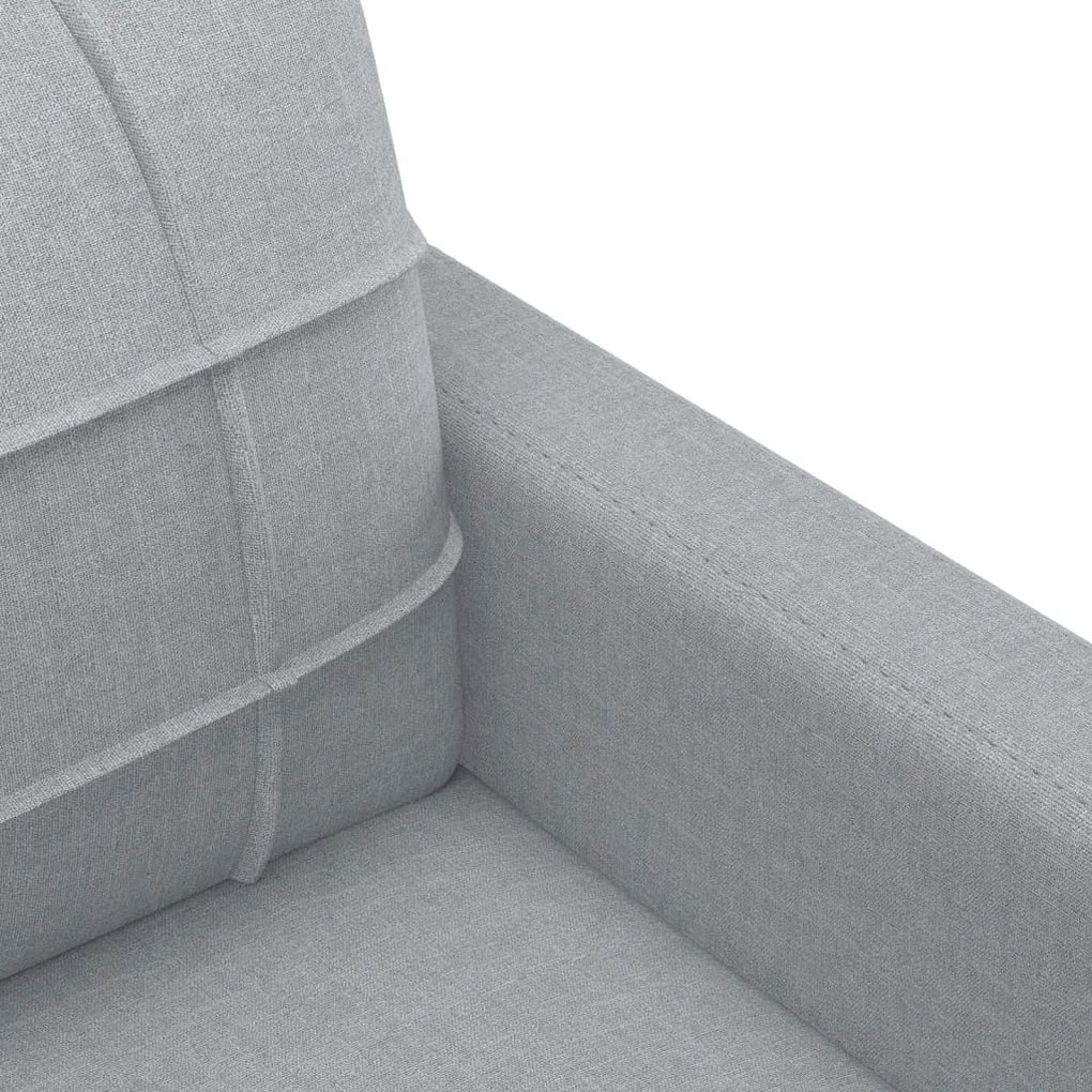 3dílná sedací souprava s poduškami světle šedá textil 3201242