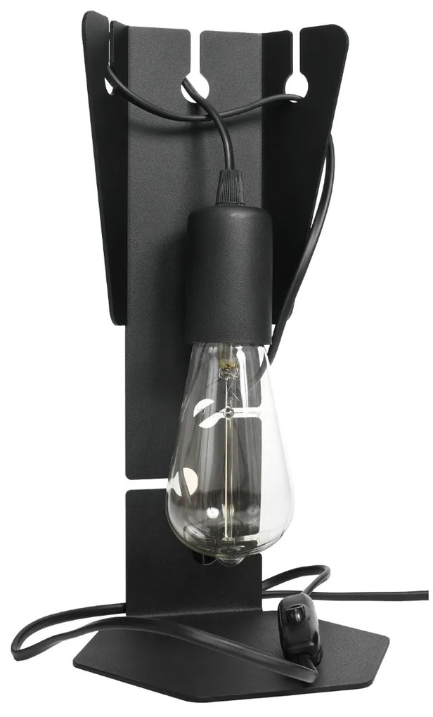 Stolní lampa Arby, černé tělo svítidla