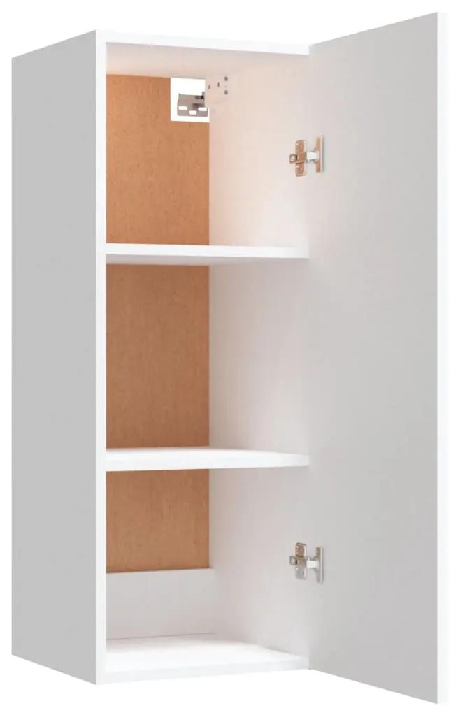 Nástěnná skříňka bílá 34,5 x 34 x 90 cm kompozitní dřevo - Default Title