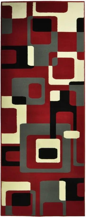 Červený koberec Hanse Home Hamla Retro, 80 x 150 cm