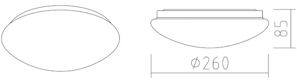 APLED - LED Stropní svítidlo LENS P TRICOLOR LED/12W/230V IP41 825lm