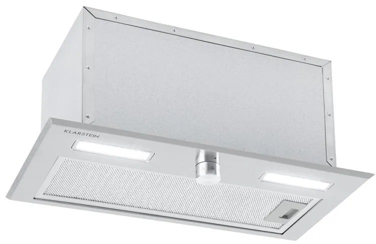 Klarstein Simplica, digestoř, 52 cm, vestavná, 400 m³/h, LED, nerezová ocel