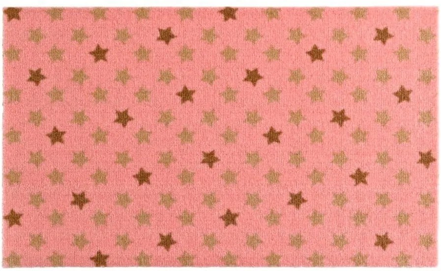 Růžová rohožka Zala Living Design Star Pink, 50 x 70 cm