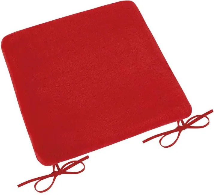 Bellatex Sedák hladký Korall micro Červená 40x40 cm