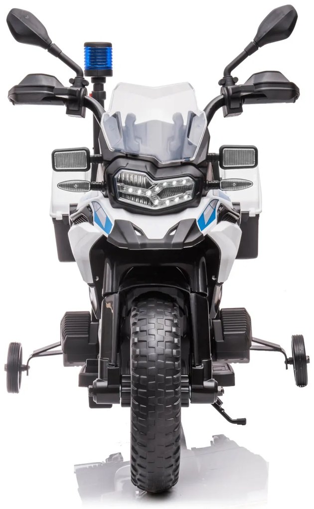 Dětská elektrická motorka BestBerg BBCC-80W – BMW F 850 GS / nosnost 30 kg / Li-Ion baterie / policie