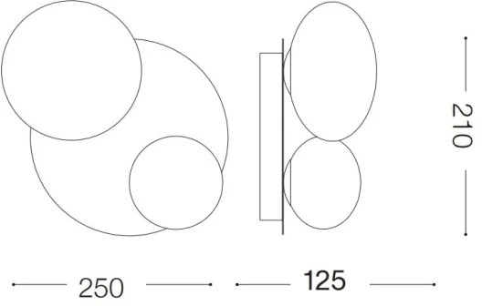Ideal Lux - LED Stropní svítidlo NINFEA 2xG9/3W/230V bílá