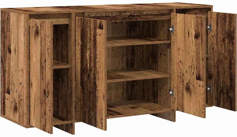 Servírovací skříň Staré dřevo 135 x 41 x 75 cm Kompozitní dřevo 3333893
