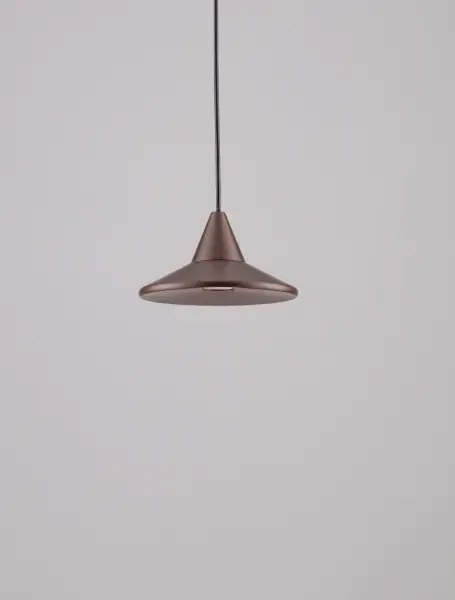 LED lustr Dro hnědé