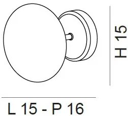 Metal Lux 260.301.02 Dolce, nástěnné svítidlo 1xG9, chrom/bílé sklo, průměr 15cm