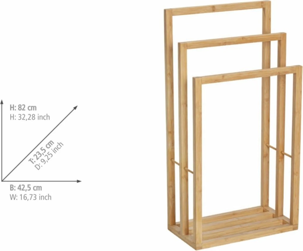 Wenko Dřevěný stojan na ručníky BAMBUSA