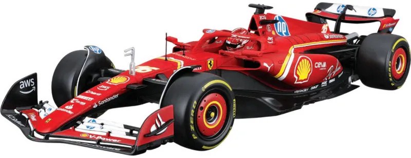 Bburago ferrari sf-24 (2024) 1:18 #16 leclerc (hard case)