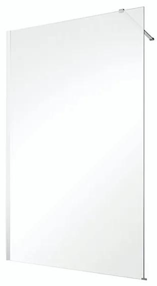 Besco Sprchový kout Walk-In ECO-N 90 (100, 110,120), výška 195 cm Rozměry (cm): šířka: 100, Barva profilů a typ výplně: profily: chrom, výplň: transparent