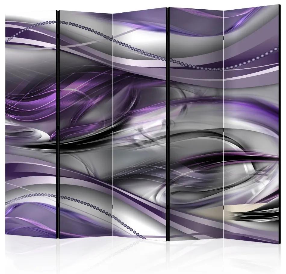 Paraván Tunnels (Violet) Dekorhome 225x172 cm (5-dílný)