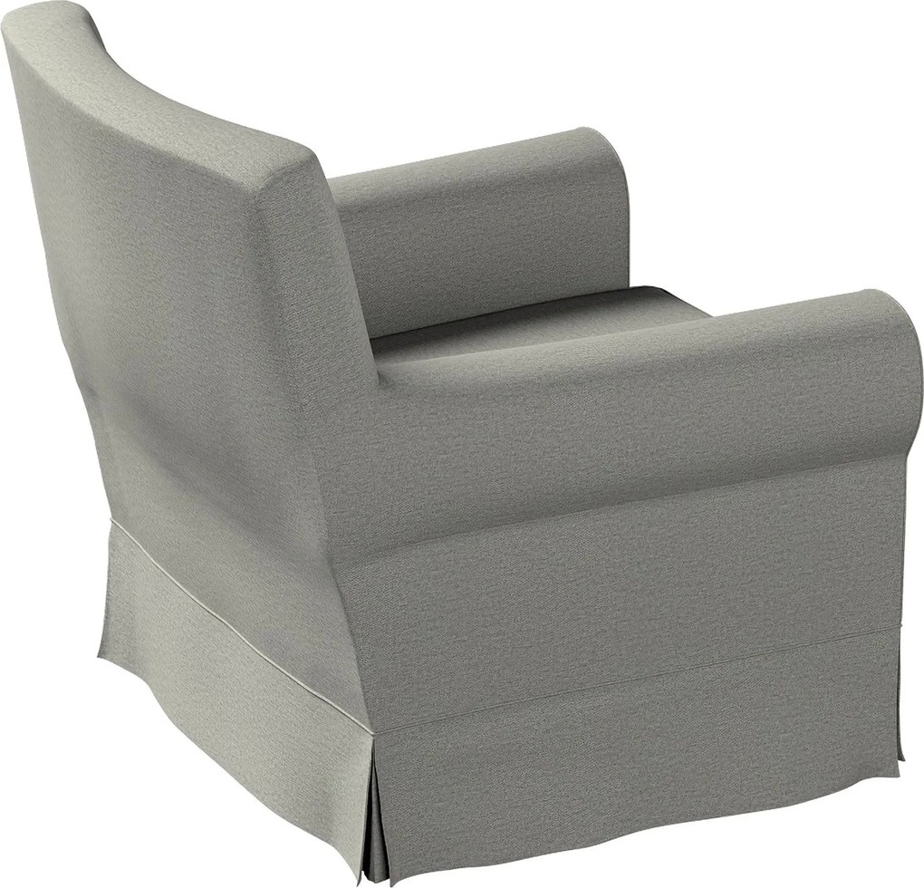 Potah na křeslo IKEA Ektorp Jennylund barva šedá látka pletený vzor