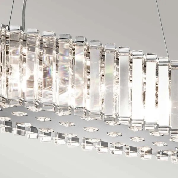 Kichler KL-CRYSTAL-SKYE-ISLE-LED Koupelnový lustr CRYSTAL SKYE 8xG9/3W/230V IP44