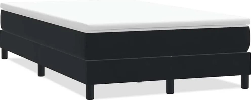 Postel Box Spring bez matrace černá 120x220 cm samet 3315869