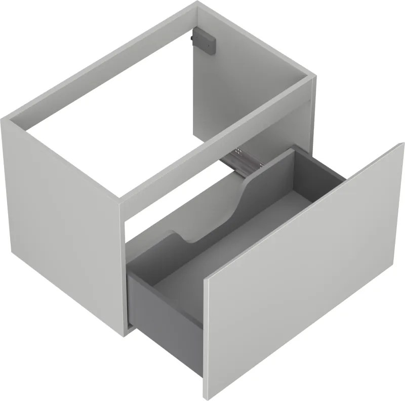 Mexen Orio, koupelnová skříňka 70 cm, 1 zásuvka, šedá matná, 91A10-07047-1-BF62