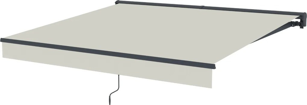 Elektrická markýza s LED osvětlením BestBerg BBSU-EL295BG / 295 x 250 cm / béžová