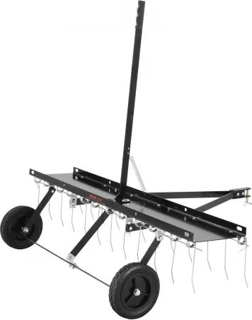 Vlek za odhrnovač trávy 121,9 cm hrábě na pro ATV nebo sekačku 24 prstů