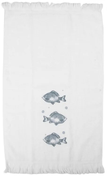 Kuchyňský froté ručník s motivem rybiček – 40x66 cm