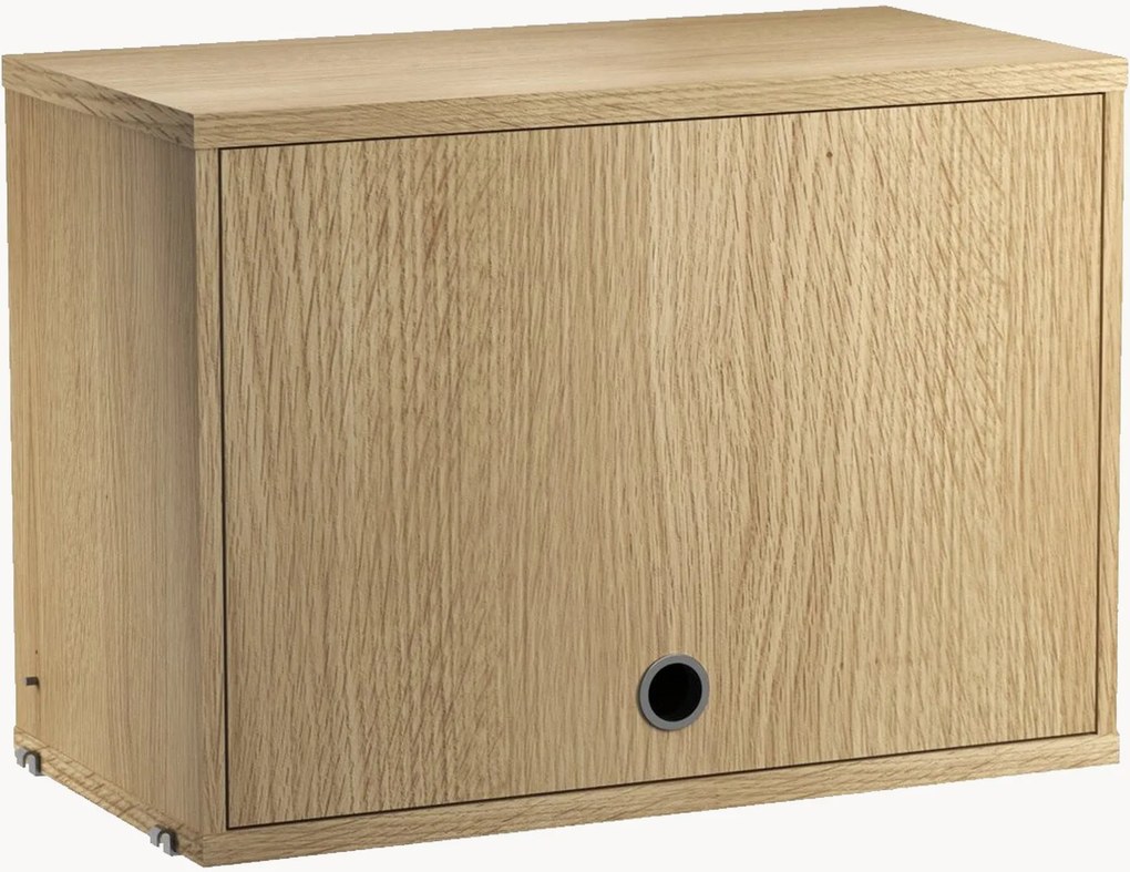 Skříňka pro modulární regálový systém's výklopnými dveřmi String System