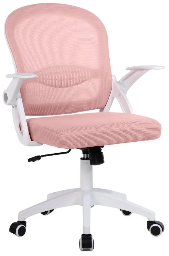 Dětská otočná židle ERGODO MONTY - látka, růžová