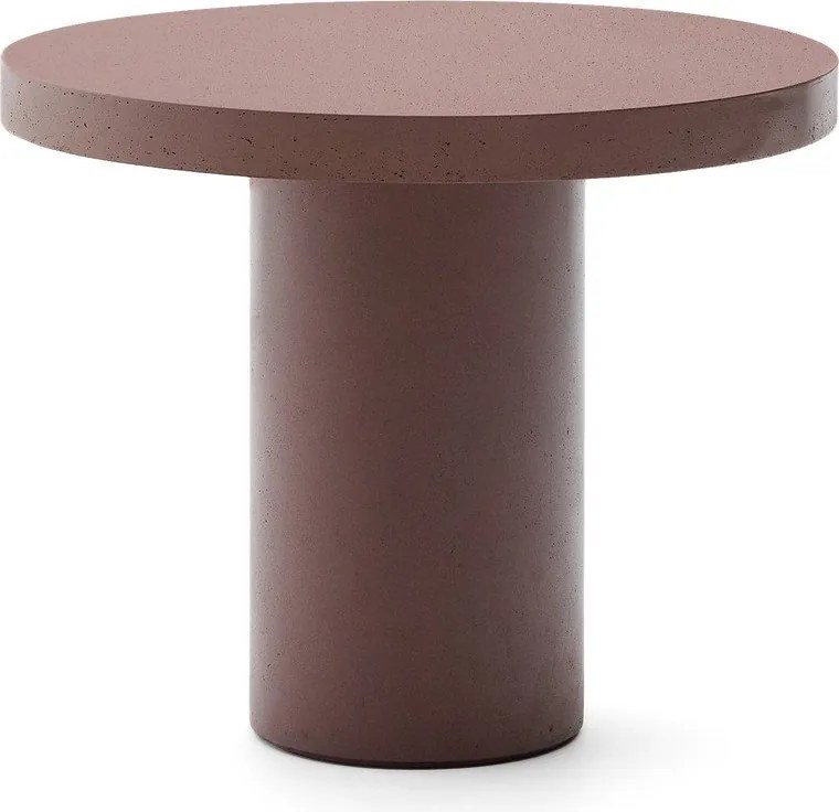 Betonový kulatý zahradní jídelní stůl ø 90 cm Aiguablava – Kave Home