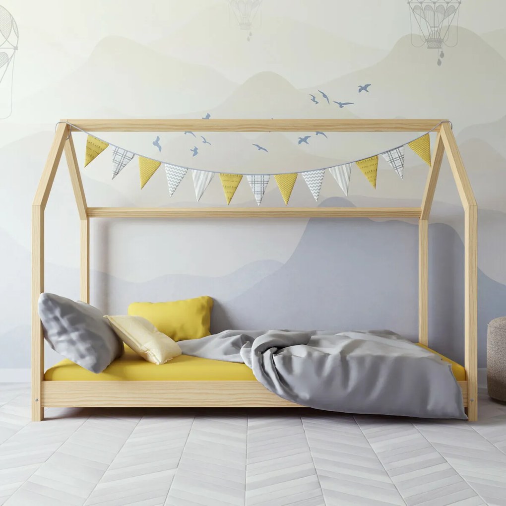 Kocot Kids Skladem - Dětská postel / domeček Bella 80 x 180 cm + matrace