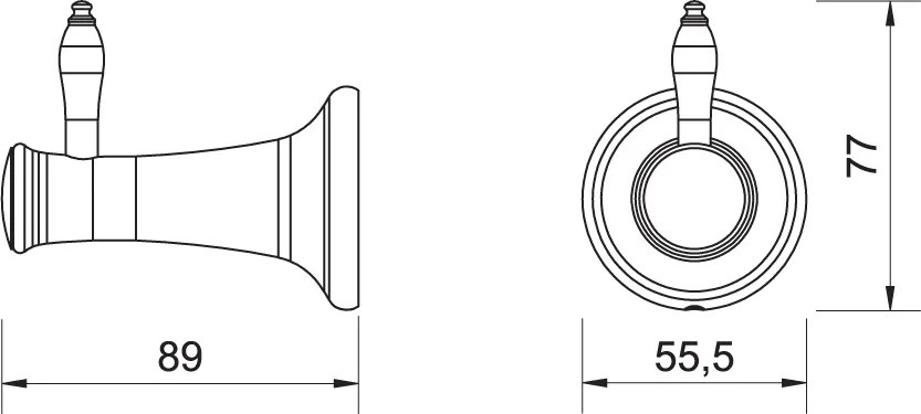 Ferro - Háček ANTICA, bronz, AAI05BR