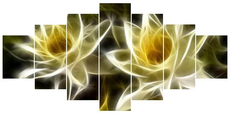Abstraktní obraz - květiny (210x100 cm), 40 dalších rozměrů