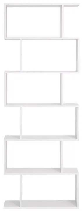 Designový regál na knihy v bílé barvě