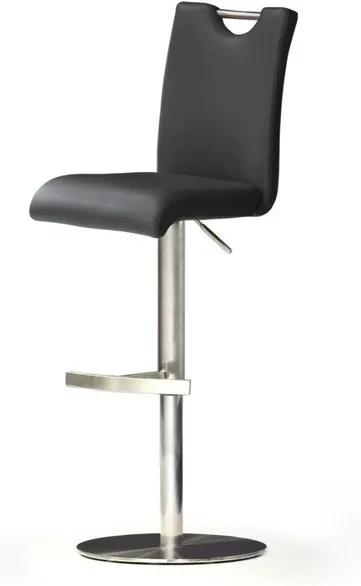 Sconto Barová židle HAILEY černá/syntetická kůže