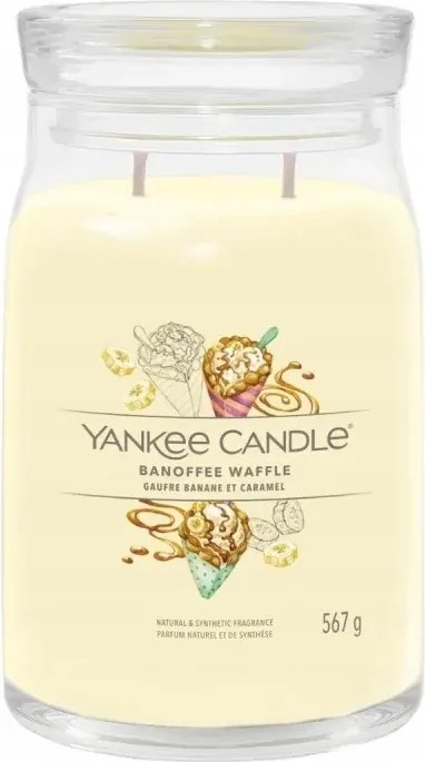Yankee Candle vonná svíčka Signature velká Banoffee Waffle 567g