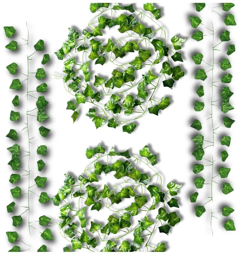 Camerazar Závěsné listy břečťanu 12 kusů na girlandu
