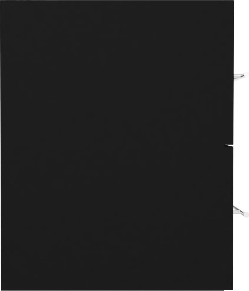 vidaXL Skříňka pod umyvadlo 41 x 38,5 x 48 cm dřevotříska [804684] Barva: Černá