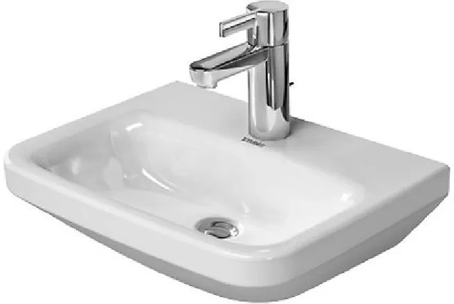 Duravit DuraStyle - Umývátko 45x34 cm, s 1 otvorem pro baterii, bílá 0708450000