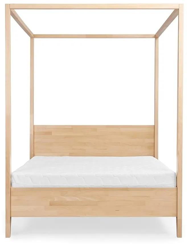 Buková postel s baldachýnem - Canopy   , Buk přírodní, 120x200 cm