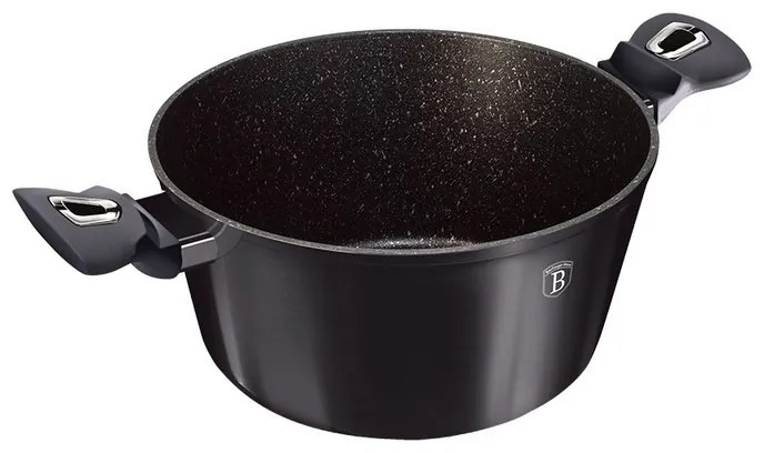 BERLINGERHAUS Kastrol s poklicí s mramorovým povrchem 20 cm Carbon PRO Line BH-6892