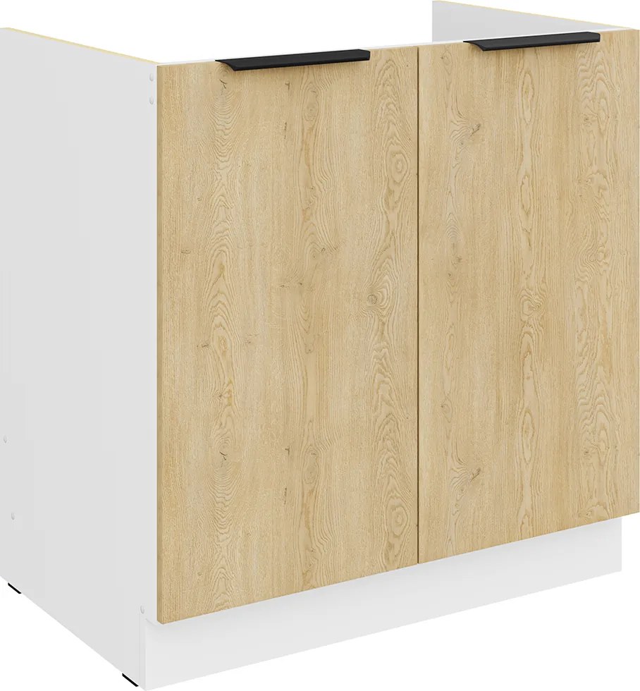 CREMONA bc | dolní skříňka 80 ZL 2F dřezová | 80 cm | bílá/cremona