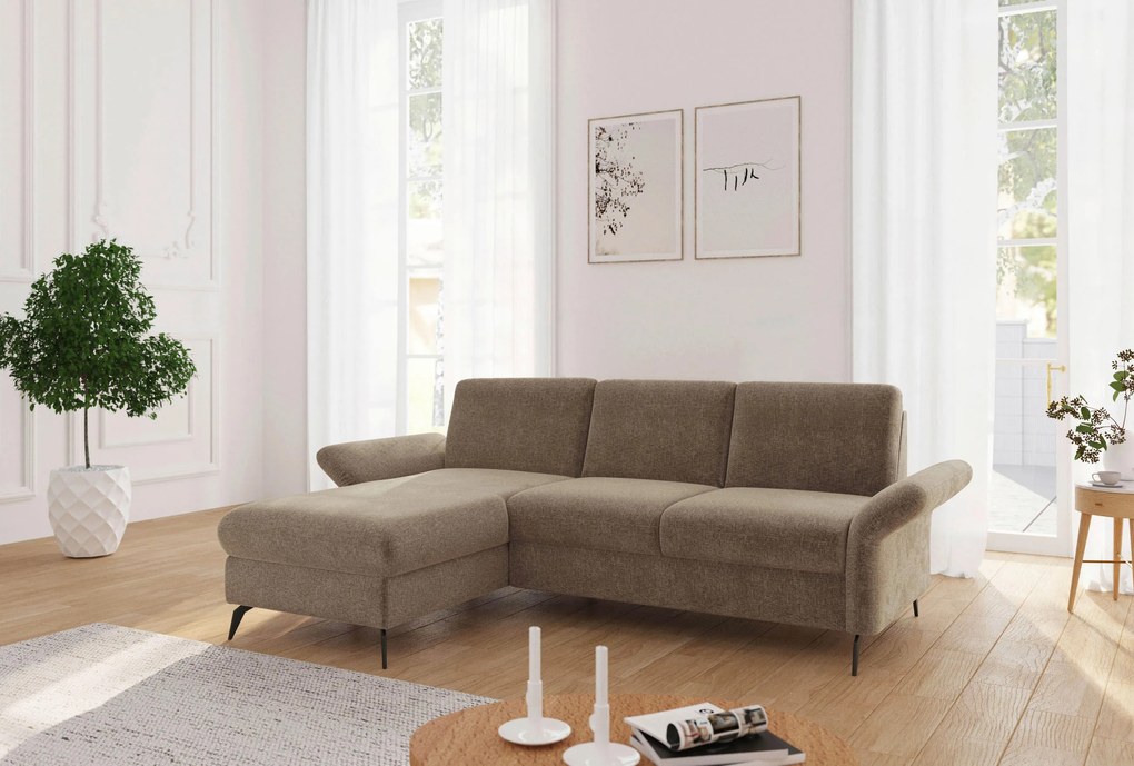 XXXLutz ROHOVÁ SEDAČKA, textil, světle hnědá Sit & More - Sedací soupravy - 00014401615S