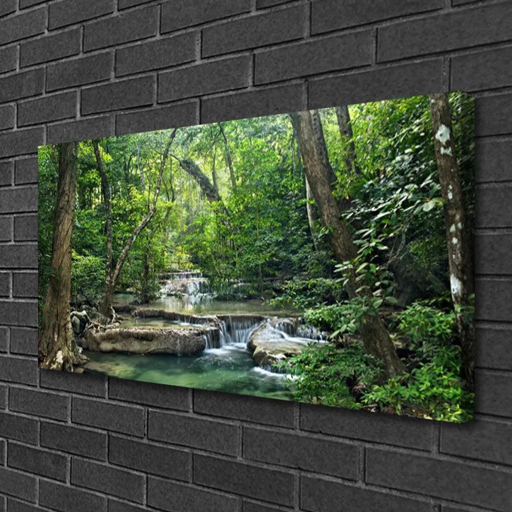 Obraz na plátně Lesní Les Příroda 125x50 cm