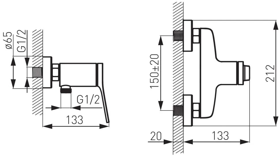 F-Design Seppia, sprchová baterie bez sprchové sady, černá matná-růžové zlato, FD1-SPA-7-25