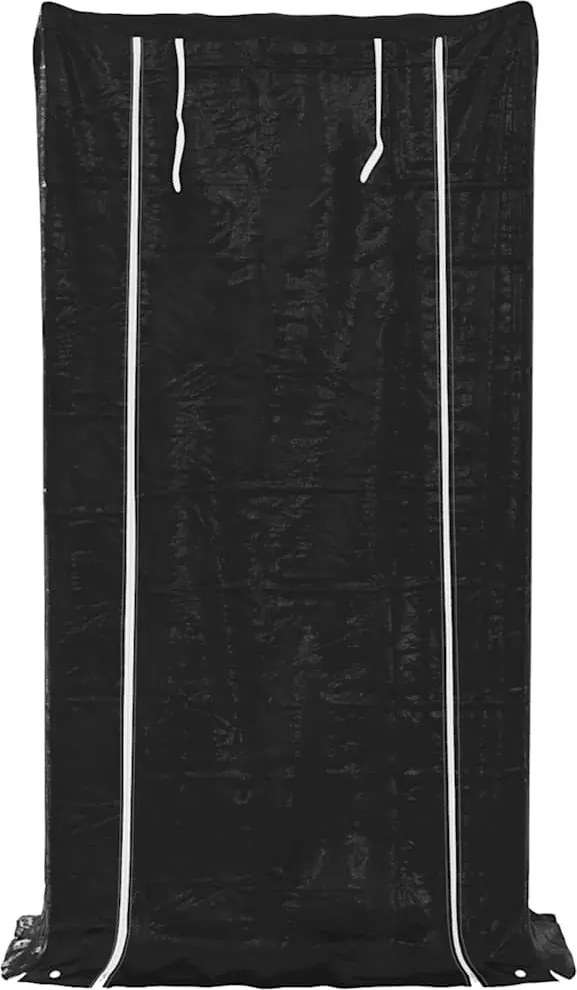 vidaXL Stojan na palivové dřevo s krytem proti dešti 100x40x200 cm [4104948]