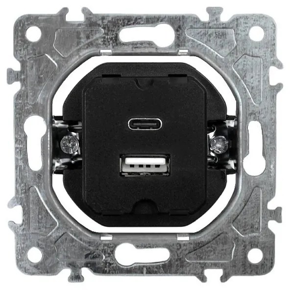Elhard USB A+C zásuvka Royal 20W, bílá YK2133W