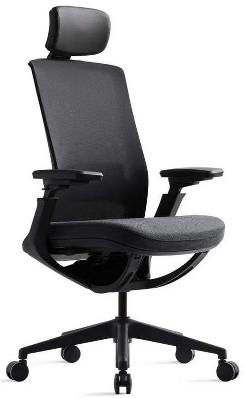Kancelářská ergonomická židle ROLY BLACK - síťovina Office Pro Antracit