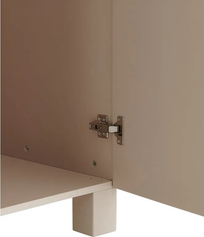 Šedobéžová závěsná šatní skříň z MDF 80x190x61 cm Ben – Ellos Home